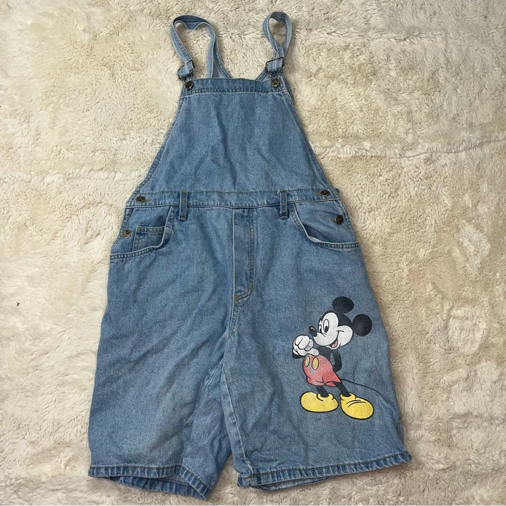 Vintage Women’s Disney Mickey Mouse Denim Overalls La… - Gem